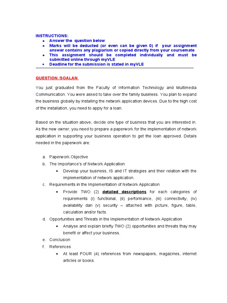 Assignment Networking Application in E-Commerce | PDF | Information Age ...