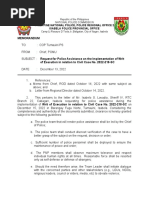 CSI Form 2 Request For The Conduct of SOCO 2 | PDF