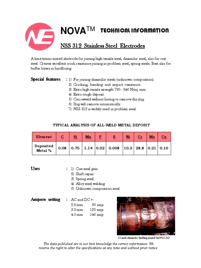 NSS 312 Stainless Steel Electrode Guide | PDF