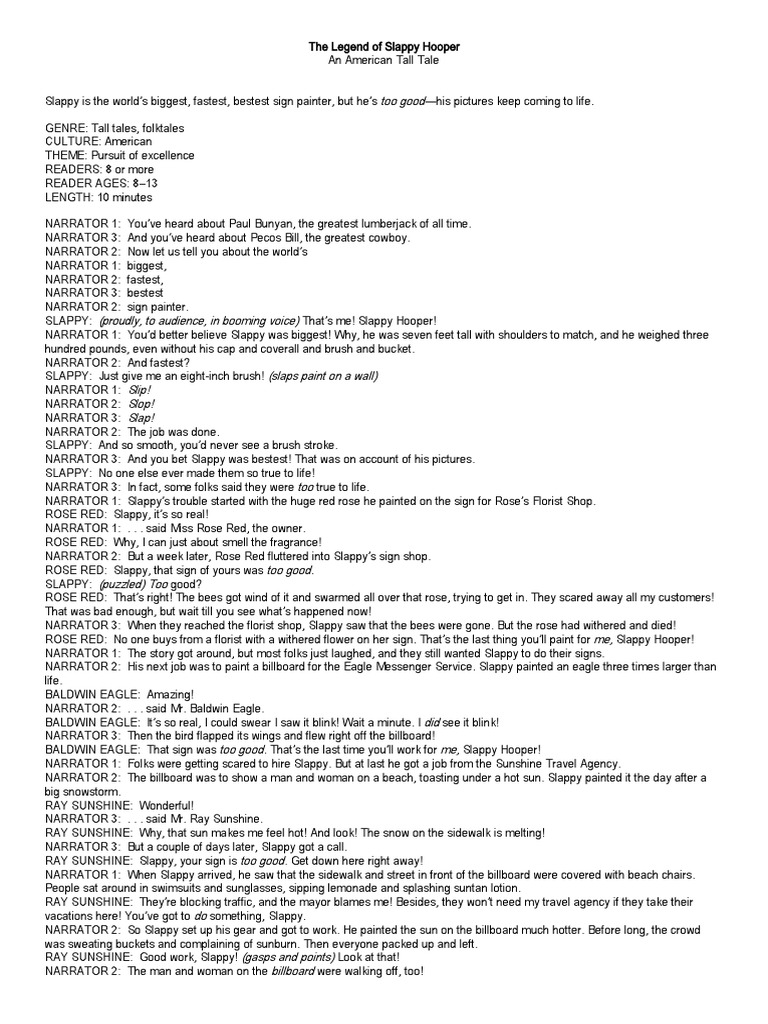 Readers Theater 1 | PDF