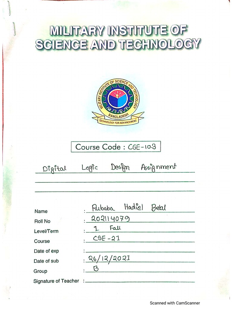 CSE 103 Assignment | PDF