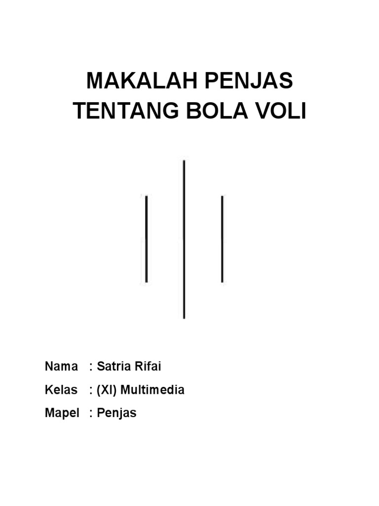 Makalah Penjas Tentang Bola Voli | PDF