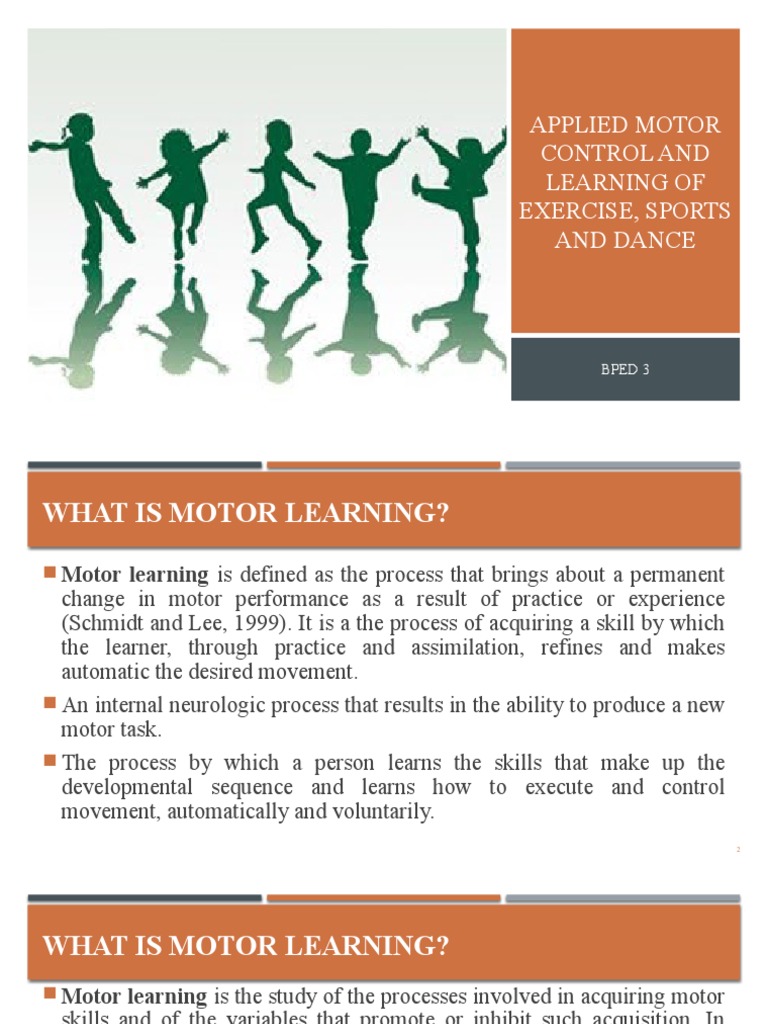 Applied Motor Control in Sports and Dance | PDF | Motor Control | Learning