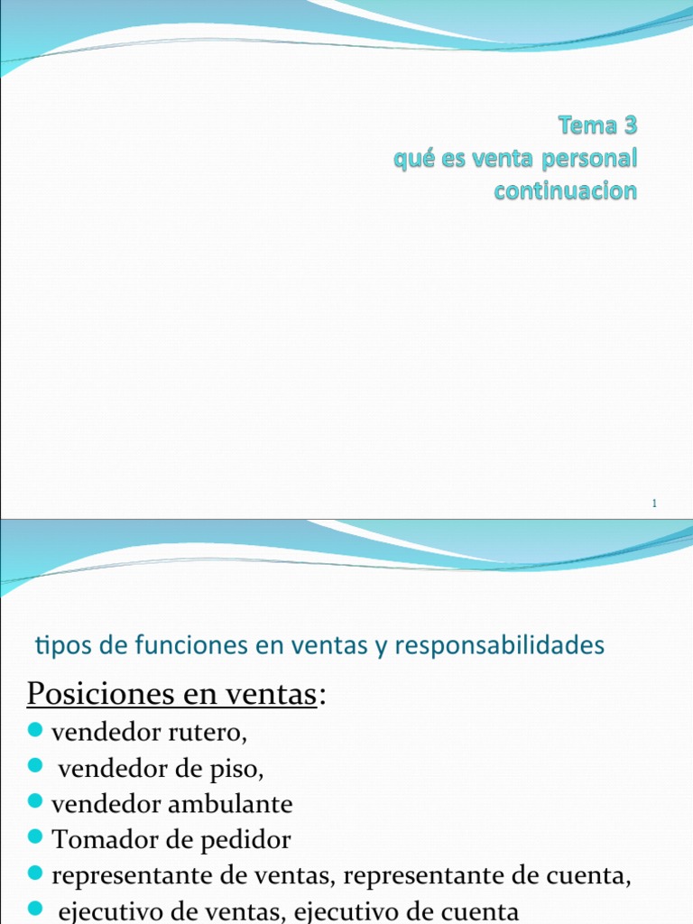 Funciones y Roles en Ventas: Guía Completa | PDF | Al por menor | Los ...