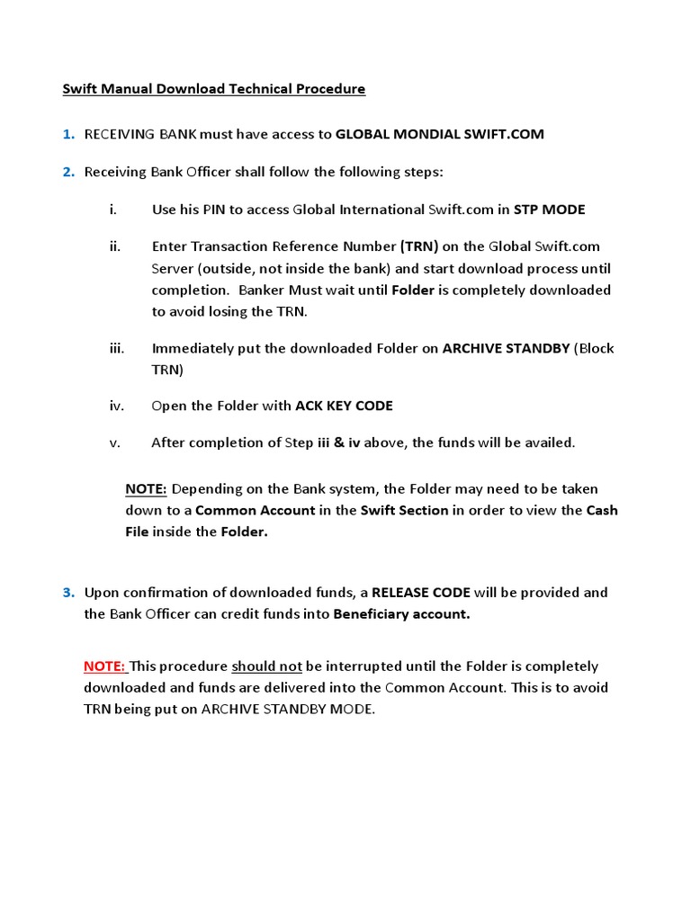 Swift Manual Download Technical Procedure | PDF | Computers