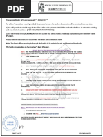 Swift Mt103/202 Cash Transfer FTP Mode/The Receiver Bank Details | PDF