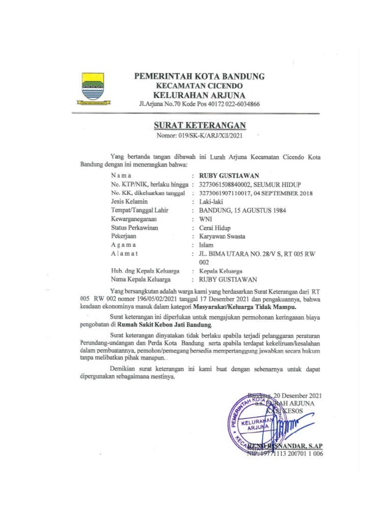 Contoh Format Sktm Pdf