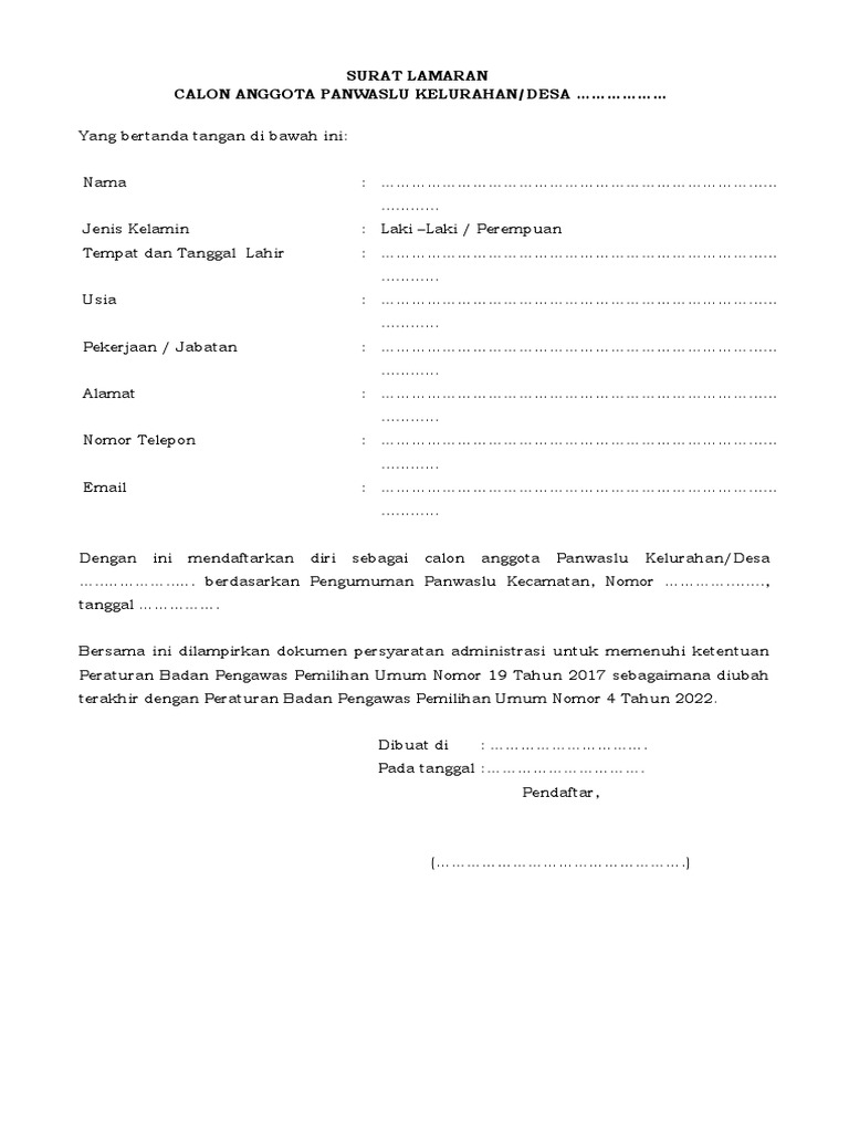 Dokumen Persyaratan PKD Pemilu 2024 | PDF