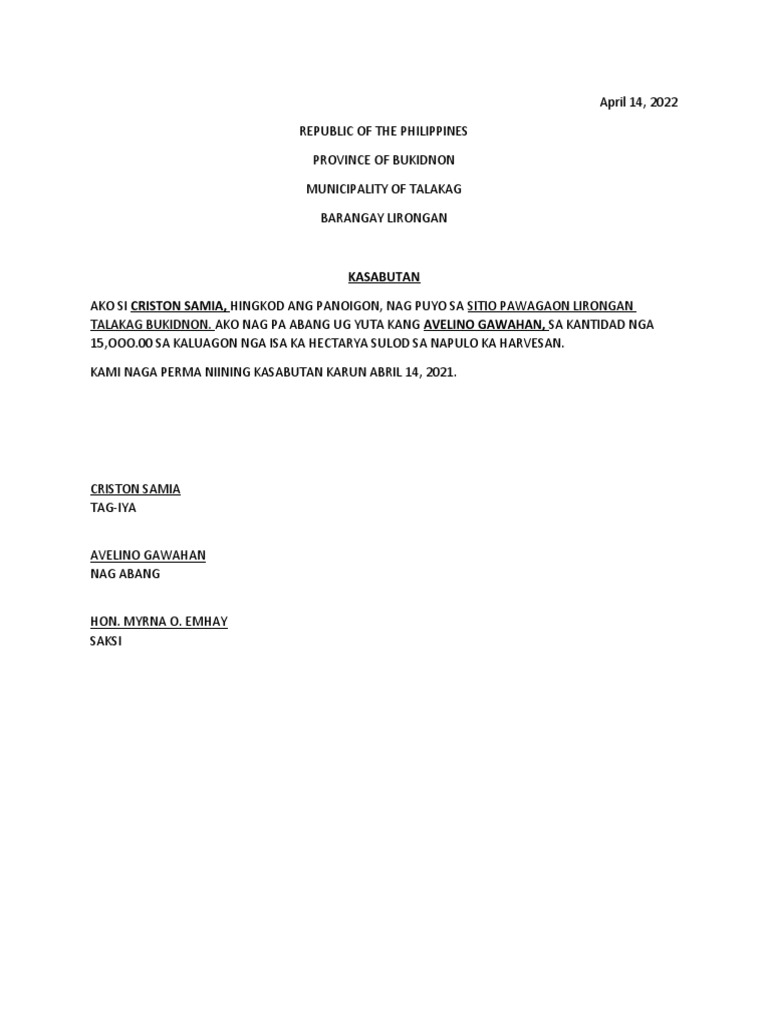 KASABUTAN | PDF