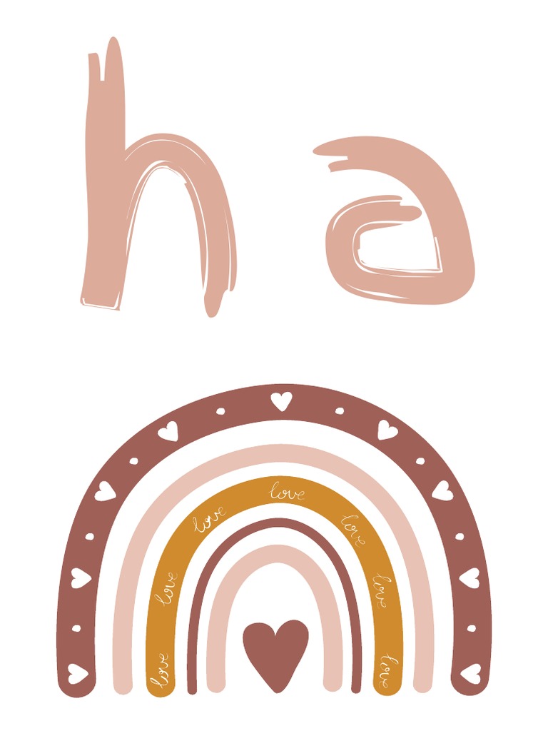 Boho Rainbow Birthday Chart | PDF