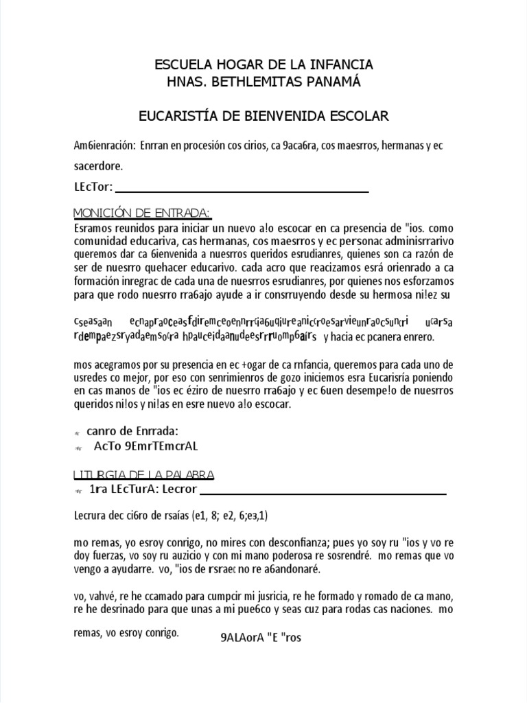 PDF Moniciones Liturgia Del Inicio Ao Escolar | PDF PDF Moniciones Liturgia Del Inicio Ao Escolar | PDF