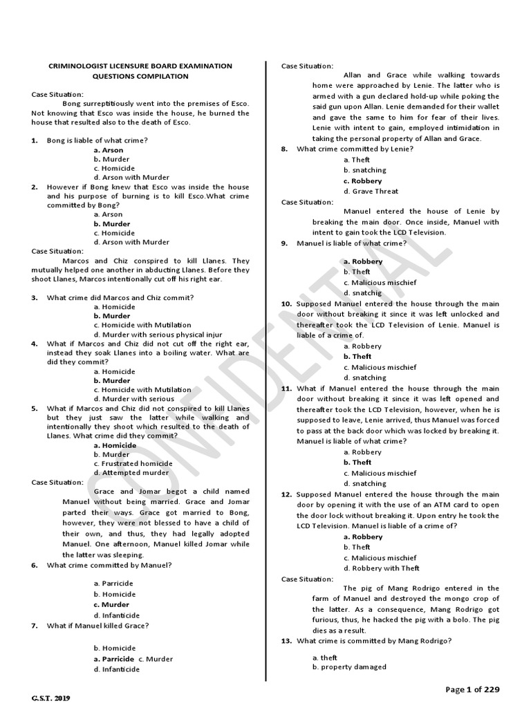 4000QandAcrimfiles - Mpg.docx 1 | PDF | Probation | Bail