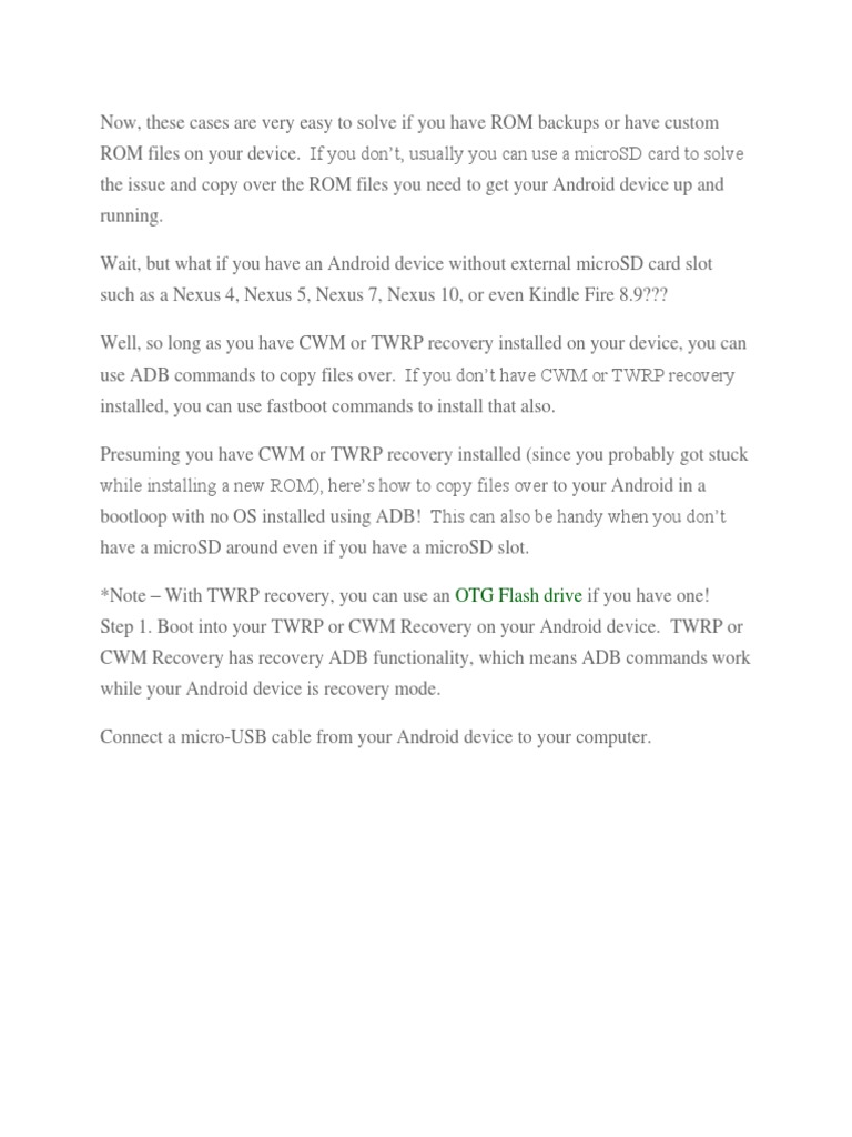 Fastboot-Transfer Files From PC | PDF | Android (Operating System) | Computer File