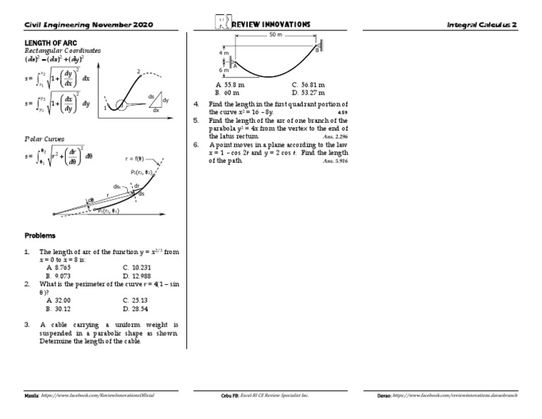 Integral Calculus 2 Handout | PDF | Mathematical Analysis | Elementary ...