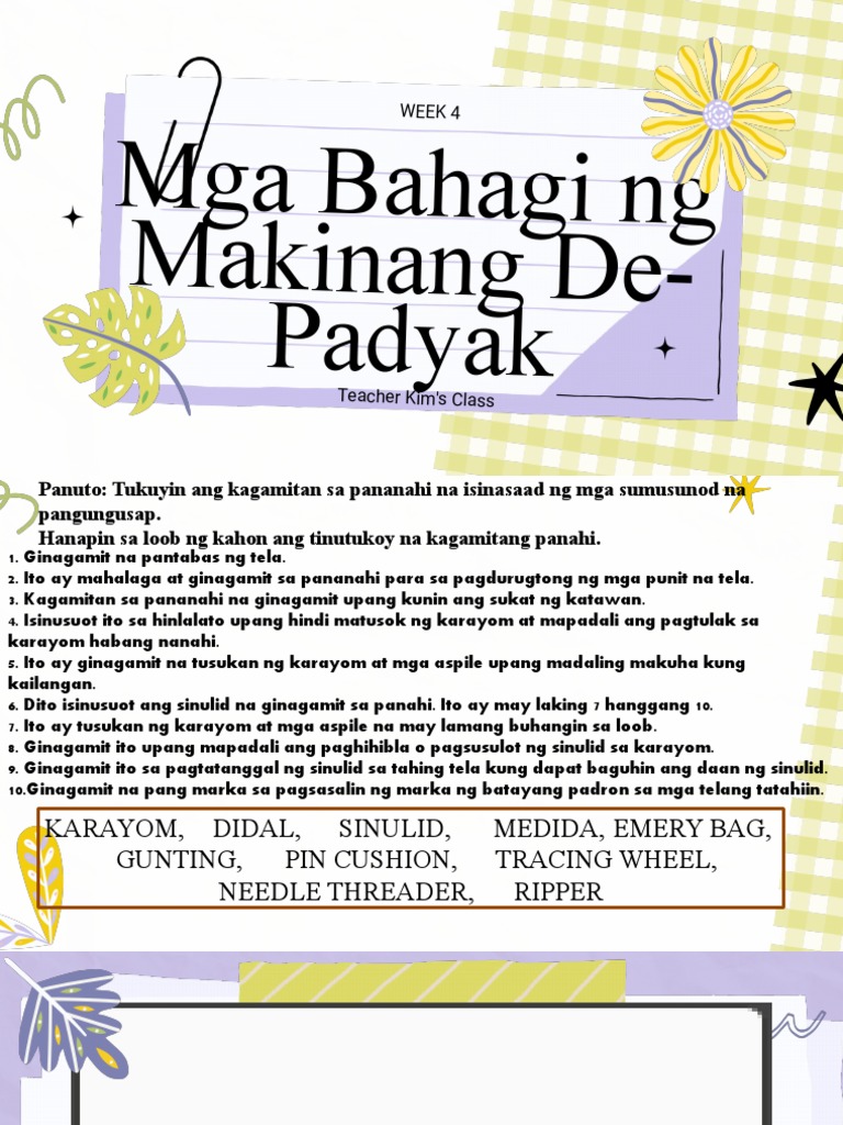 Mga Bahagi NG Making de Padyak | PDF
