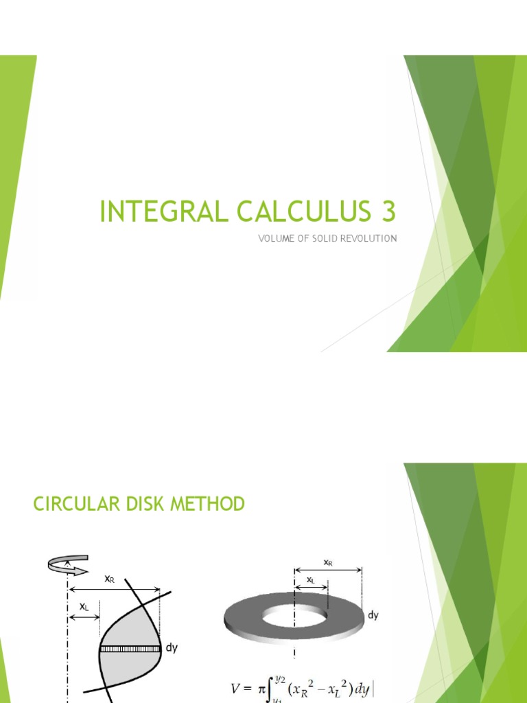 Integral Calculus 3 - PPTX | Download Free PDF | Mathematics | Geometric Objects