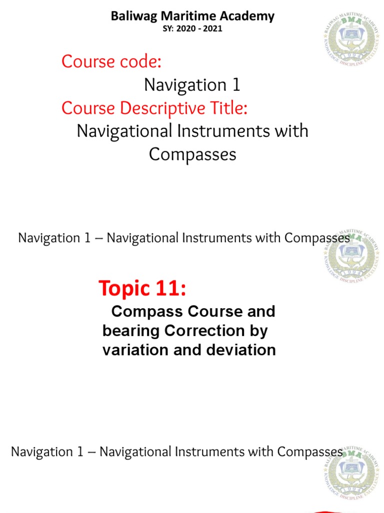 Compass Error Correction Guide | PDF | Teaching Methods & Materials | Technology & Engineering