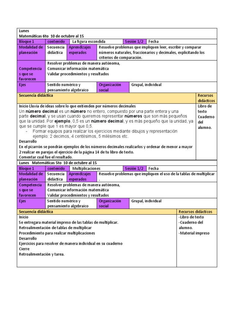 Ejemplo Planeación Multigrado | PDF | Edad de Piedra | Neolítico