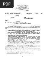 Motion To Release Cash Bond - Sample | PDF | Bail | Government Institutions