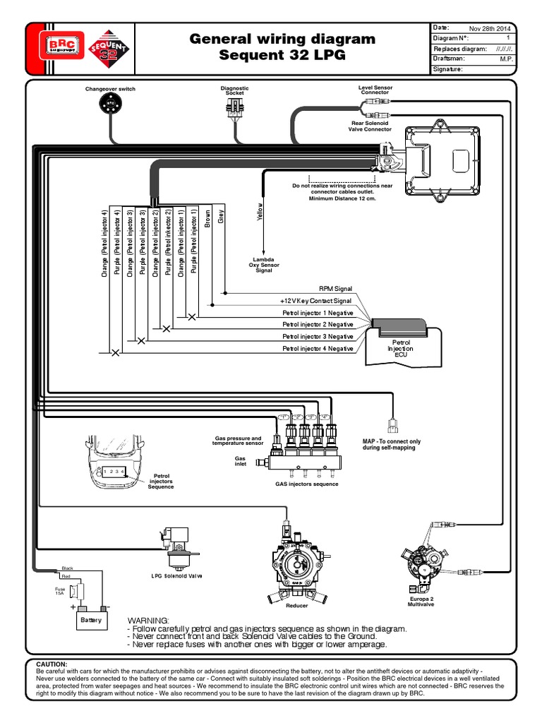 Sequent 32 LPG Wiring Diagram | PDF | Fuel Injection | Electrical Connector