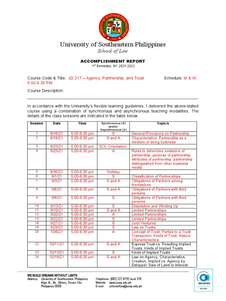 Teachers' Accomplishment Report Template | PDF | Partnership