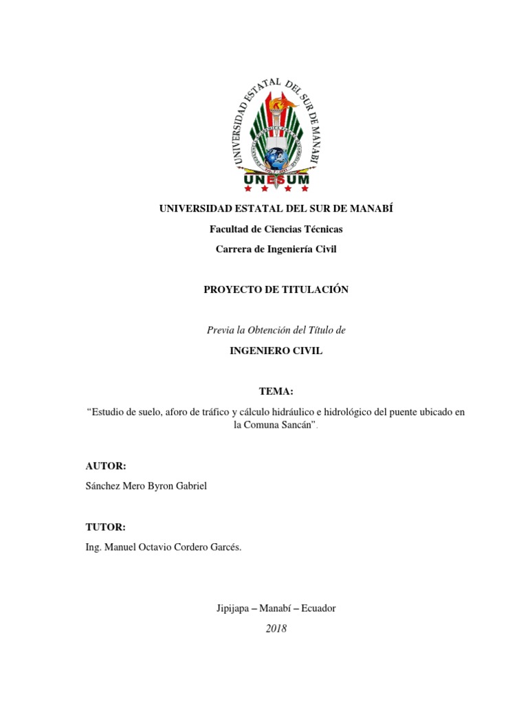 Unesum Ecuador Ing - Civil 2019 10 | Descargar gratis PDF | Puente ...