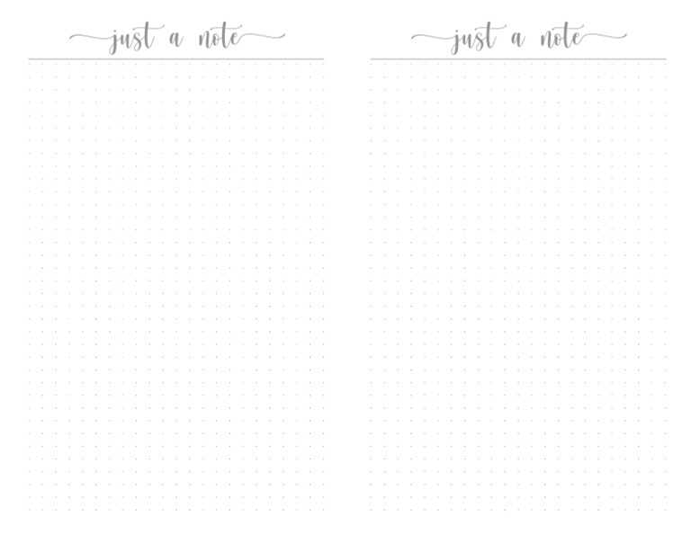 Note Paper 1/2 Sheet Letter Landscape | PDF