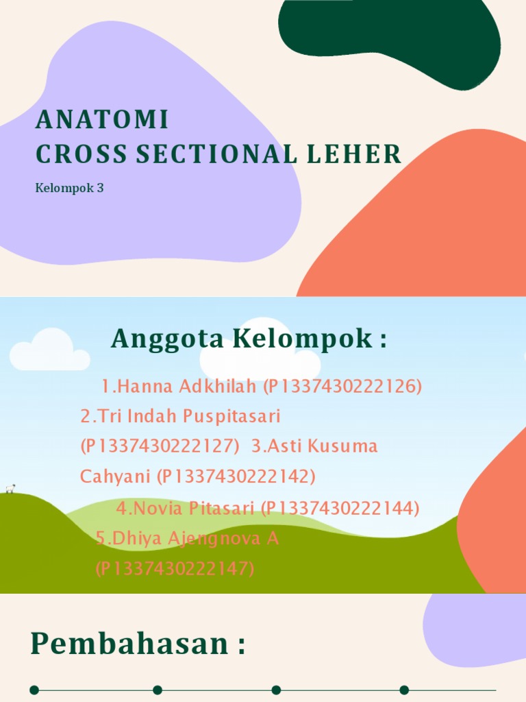 Kelompok 3 - Anatomi Cross Sectional Leher | PDF