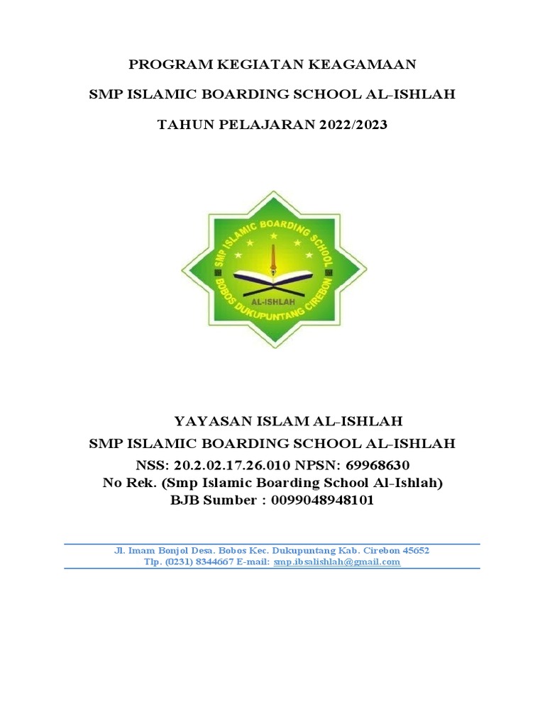 P. 14 Program Kegiatan Keagamaan | PDF