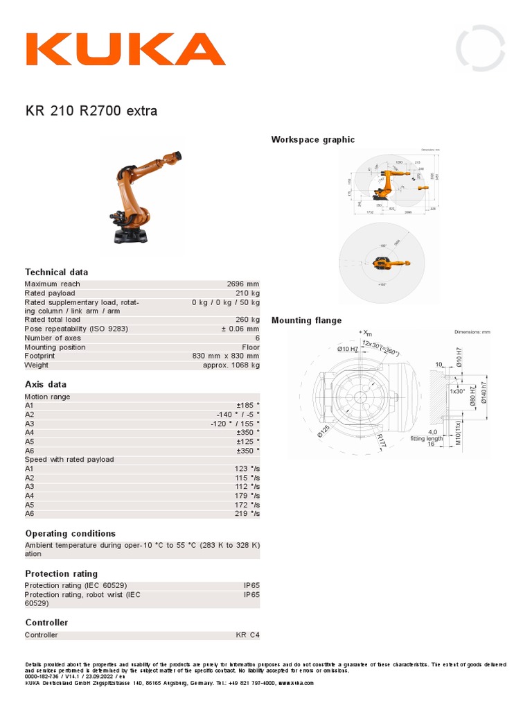 KR 210 R2700 Extra: Workspace Graphic | PDF