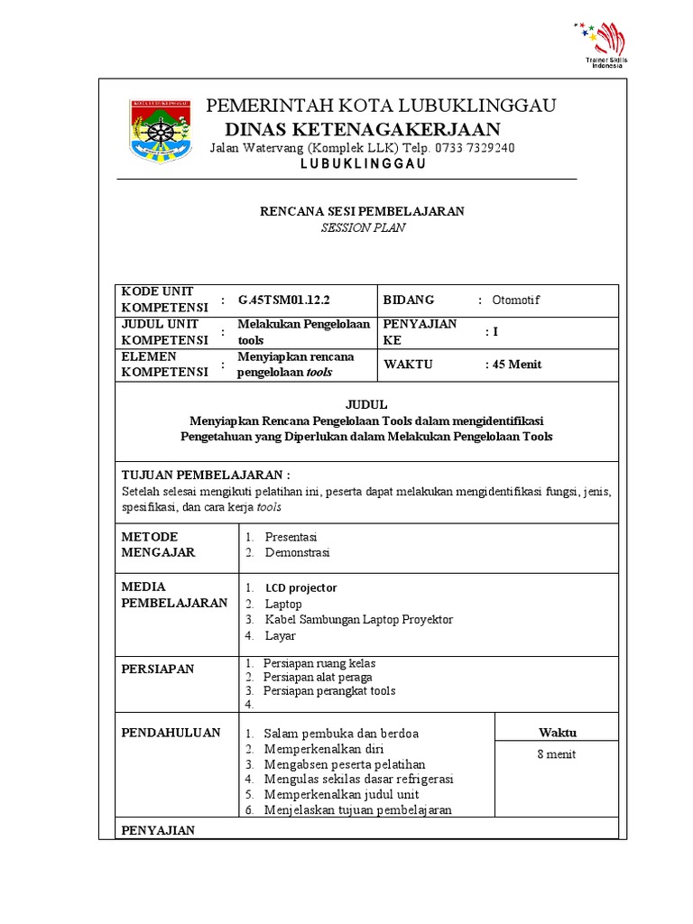 Session Plan | PDF | Karier & Perkembangan
