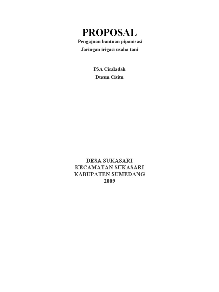 Proposal Pipanisasi 2 | PDF