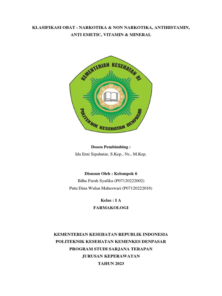 Makalah Farmakologi (KLP 6) | PDF