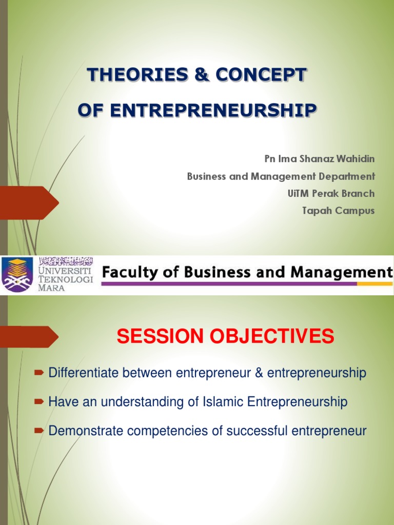 Ent300 Chap1 | PDF | Entrepreneurship | Goal