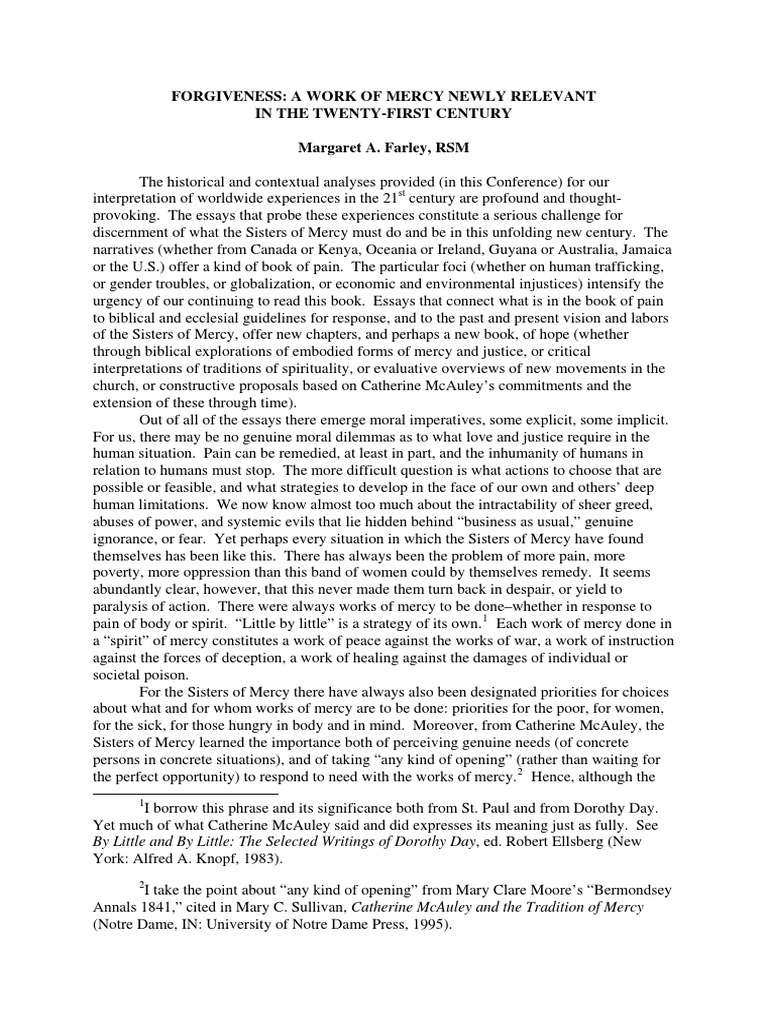 Farley A4 | PDF | Forgiveness | Gospel Of John