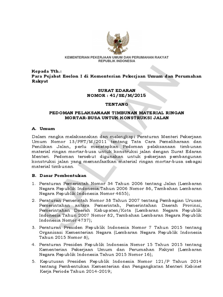 PEDOMAN PELAKSANAAN TIMBUNAN MATERIAL RINGAN MORTAR-BUSA UNTUK ...
