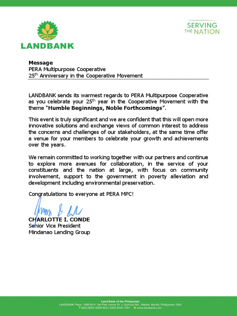 Message To PERA MPC | PDF