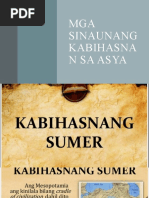 Mga Sinaunang Kabihasnan NG Asya - Handouts | PDF