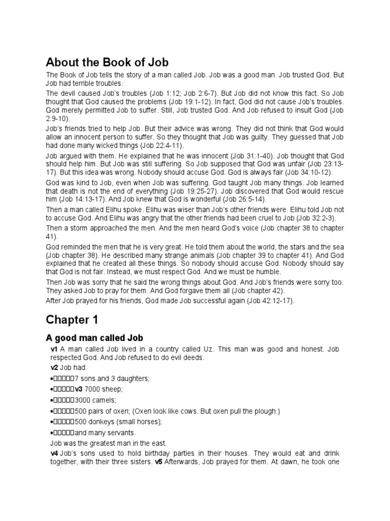 About The Book of Job | PDF | Satan | Book Of Job