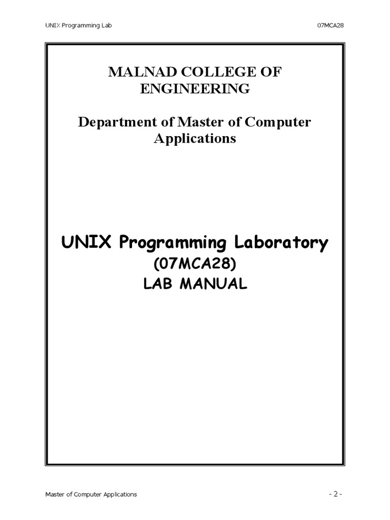 UNIX Programming Laboratory-Programs | PDF | Filename | Shell (Computing)