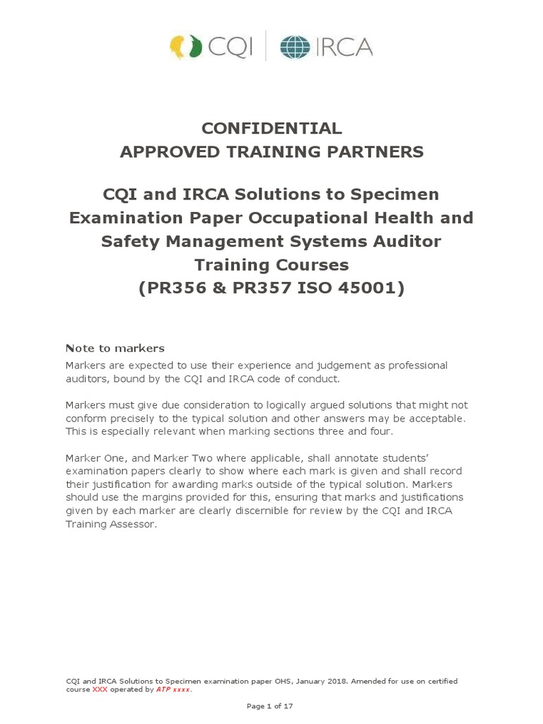 Concise Insights into Confidential Approved Training Partners CQI and ... Concise Insights into Confidential Approved Training Partners CQI and ...
