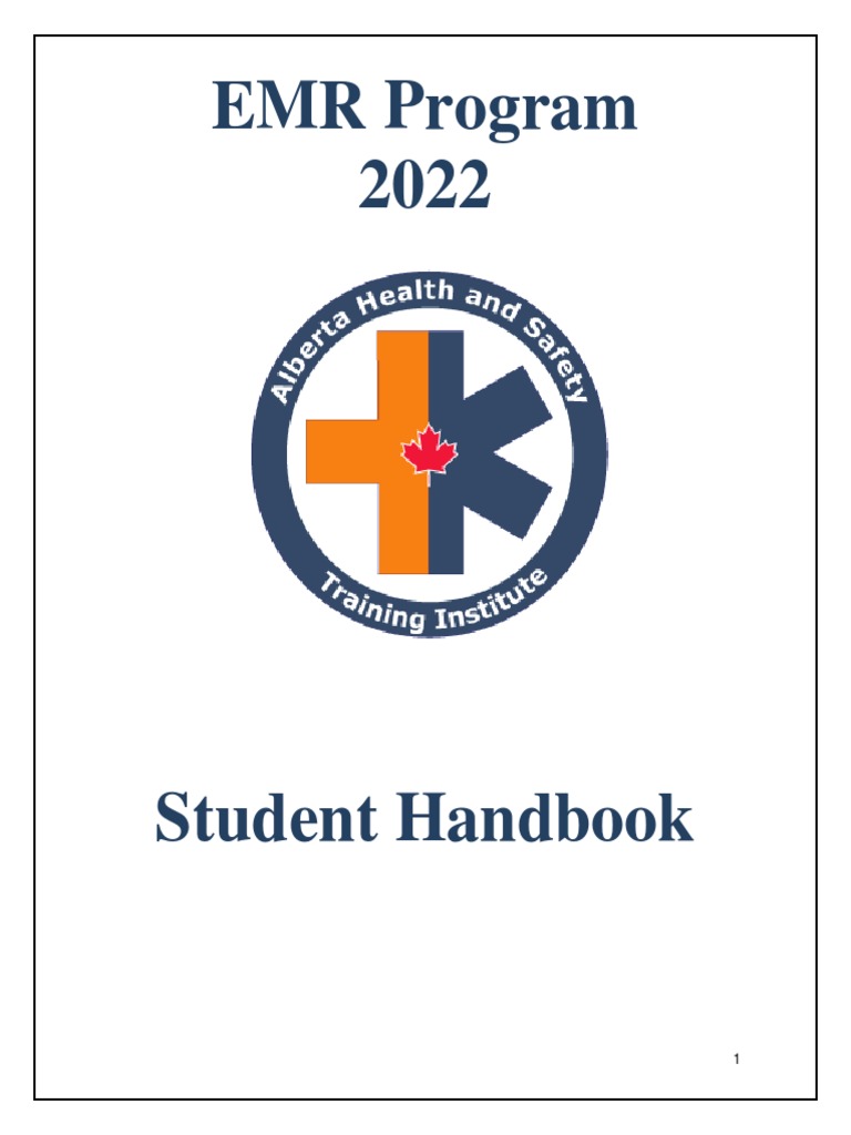 EMR Student Handbook 2022 | PDF | Emergency Medical Services | Emergency Medical Technician