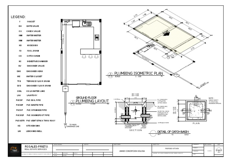 Legend:: Plumbing Isometric Plan | PDF | Water | Building Materials