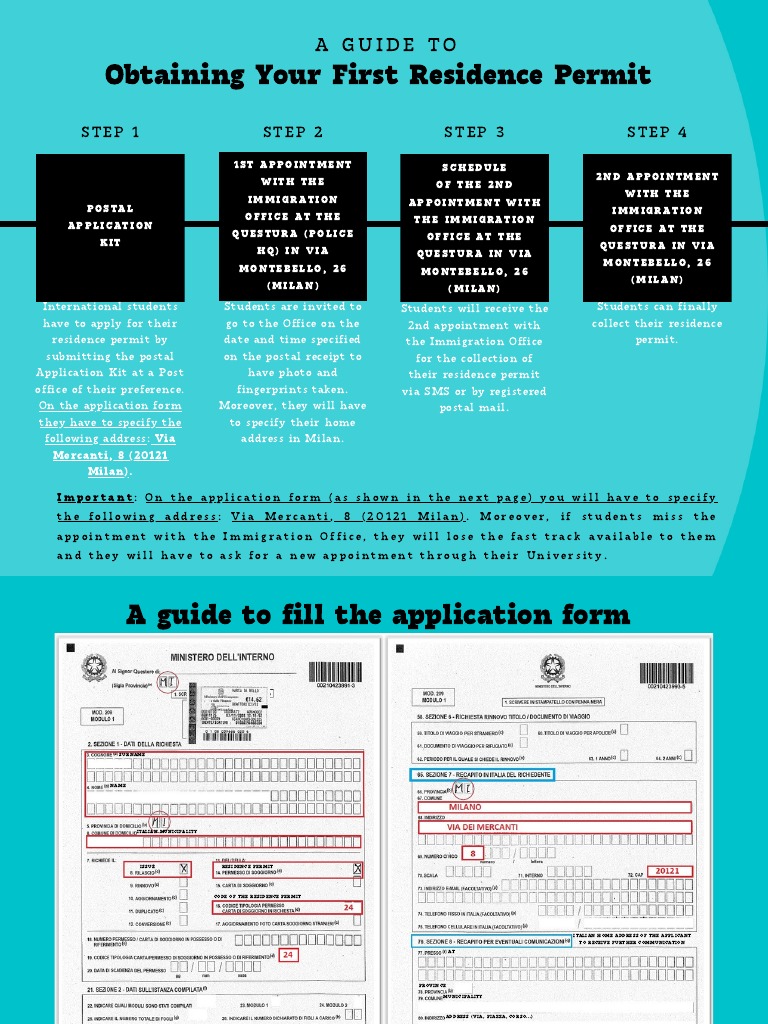 Process To Obtain The First Residence Permit | PDF | Government