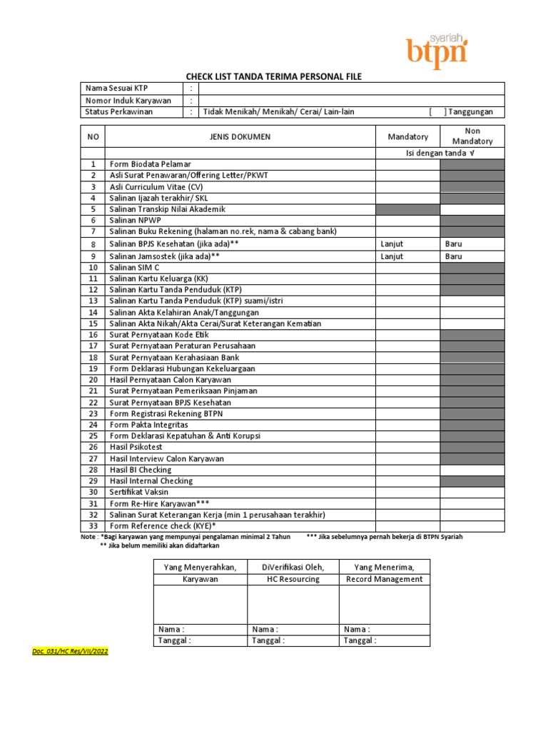 Checklist Terbaru Agustus 2022 Part 2 | PDF