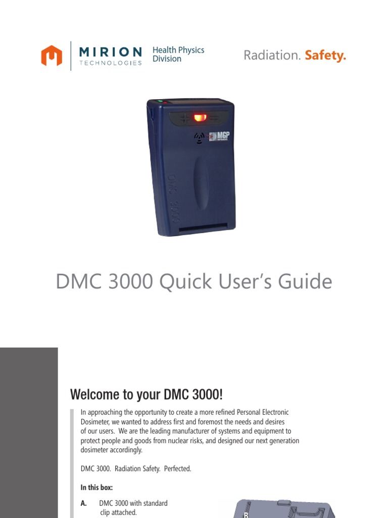 Dmc3000 Guide en | PDF | Gamma Ray | Nuclear Physics
