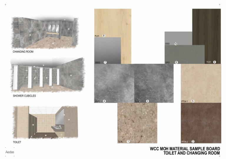 4 - MOH Changing Room and Toilet Sample Board - 20221021 | PDF