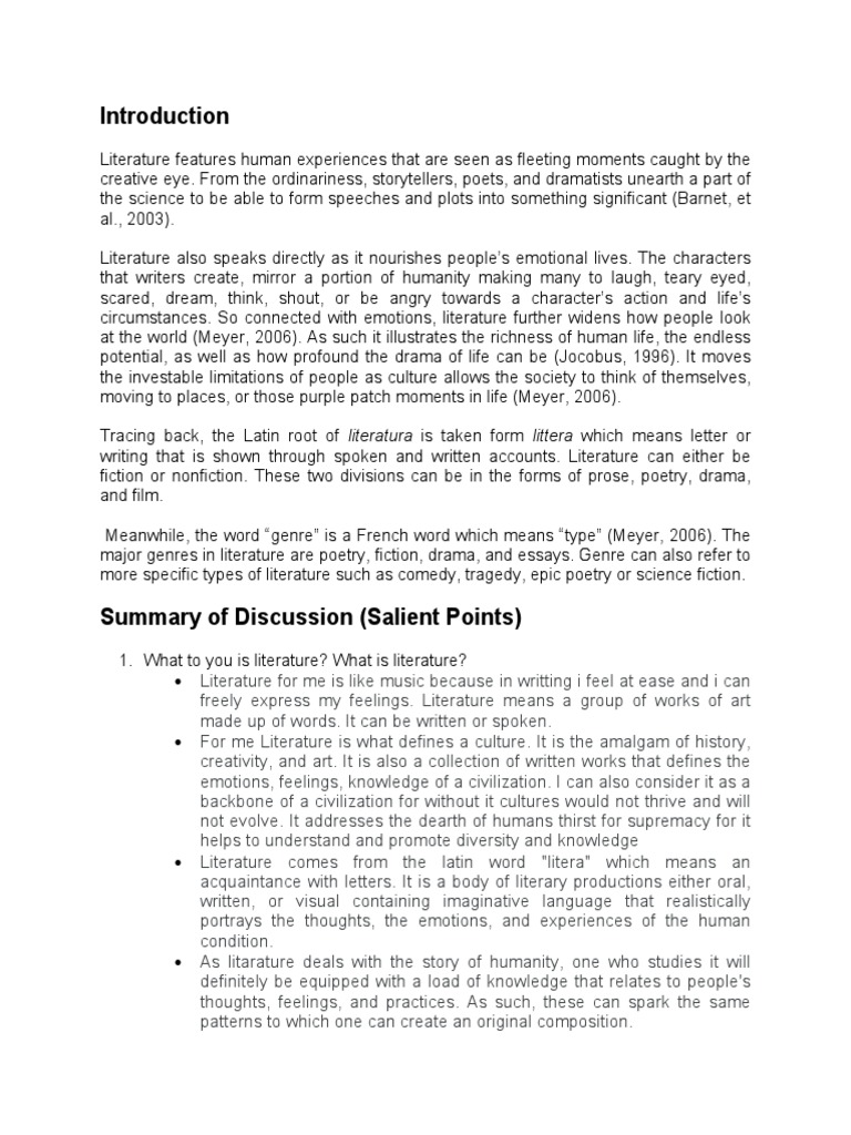 Summary | PDF | Science | The Arts