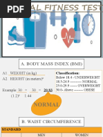 Normative Data For The Cooper Test | PDF