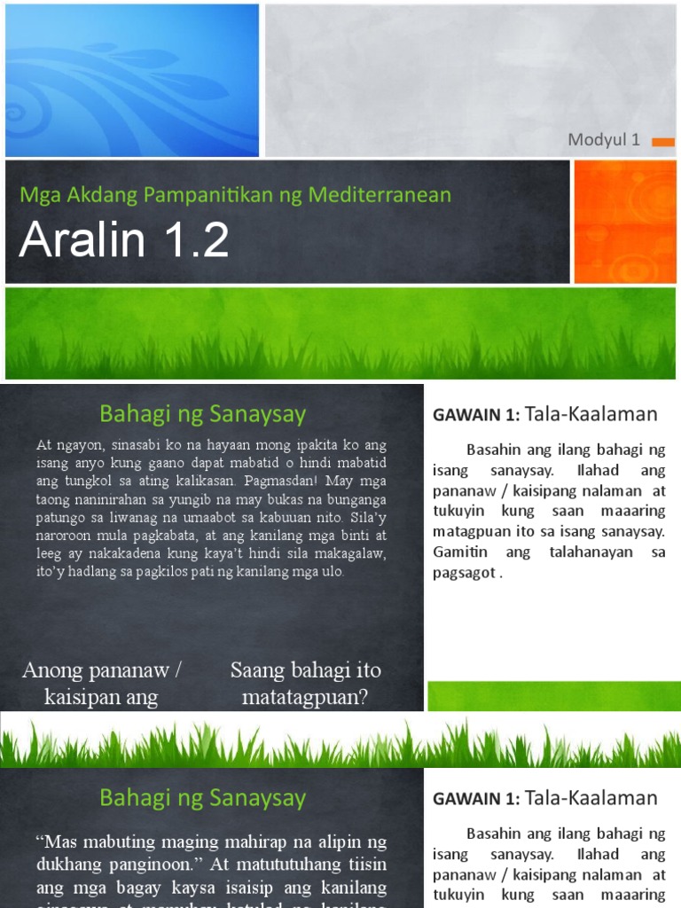 Aralin 1.2 | PDF